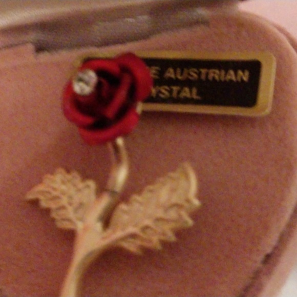Jewelry | New Australian Crystal Rose Pin | Poshmark